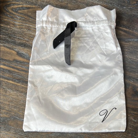 Victoria's Secret | Bags | Victorias Secret Silver Satin Storage Bag ...